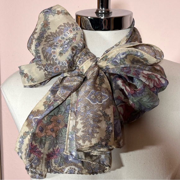 Vintage | Accessories | Vintage 8 90 Retro Cottagecore Floral Pastel ...